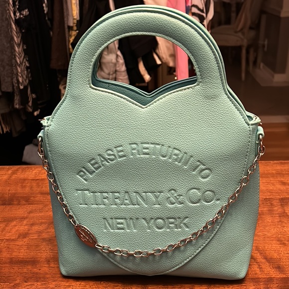 Bags | Tiffany Blue Heart Shaped Bag | Poshmark